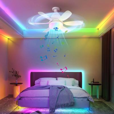 China Intelligent Dimming Home Decoration Ceiling Fan , Moving Head 360 Rotating Ceiling Fan for sale