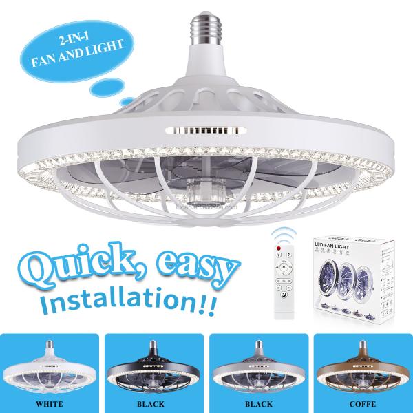 Quality Moving Head Intelligent Dimming Home Decor Ceiling Fan 360 Rotating Remote for sale