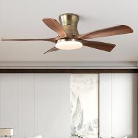 Quality Wholesale factory 42/52 Inch 3/5 Straight Blades Wooden Leaf Ceiling Fan Remote for sale