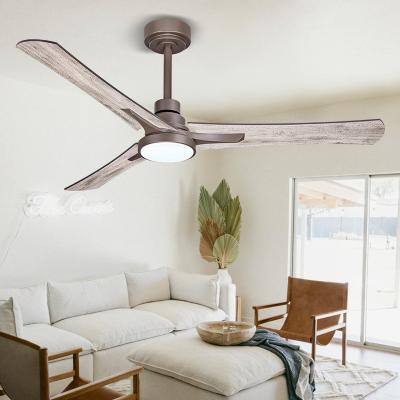 China Custom Adjustable Light Ceiling Fan , 3 Reversible Blade Ceiling Fan With Light And Remote for sale