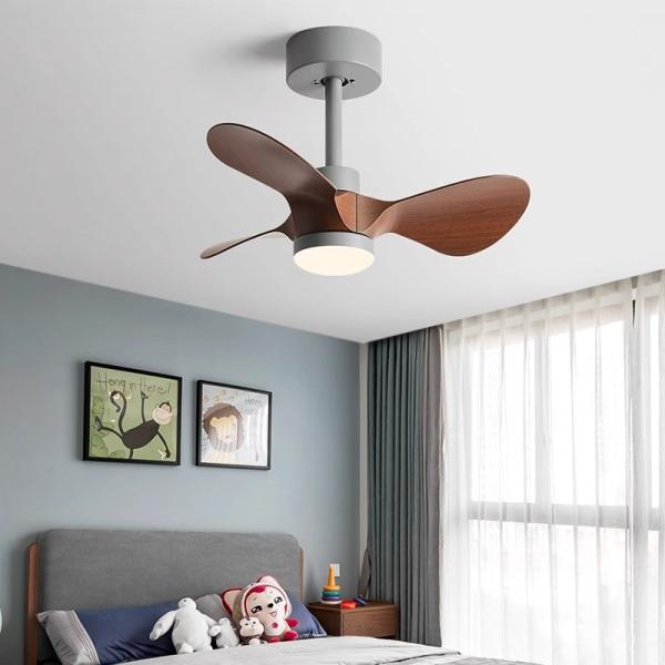 Quality Wholesale factory 20 Inch Small Ceiling Fan Light American Retro Silent Electric Fan Pendant Light for sale