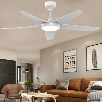 China American LED Light Hanging Fan Lamp Simple Chandelier Living Room New Inverter Technology Modern Design Home Restaurant Plastic for sale