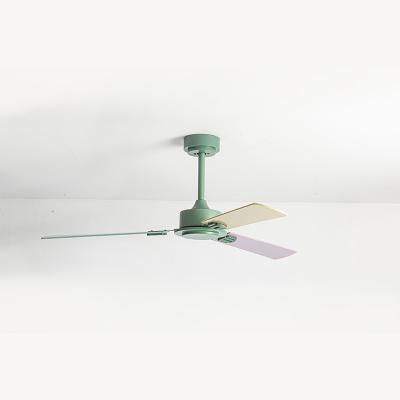 Cina 42/52/56 pollici Remote Dc Legno compensato lama Design di moda moderno Soggiorno Cucina Caffe' Fann soffitto Senza luce in vendita