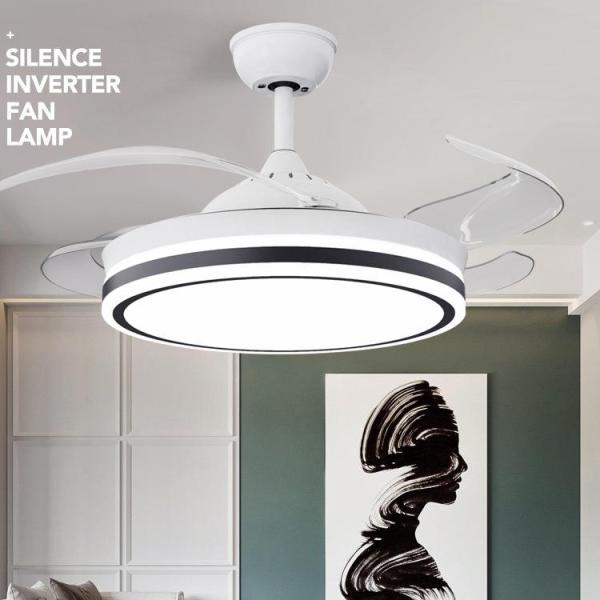Quality 42-Inch Modern Simple LED Fan Lamp with for Bluetooth Frequency Conversion 110V for sale