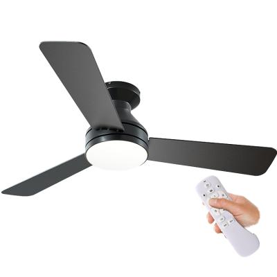 China Dimmable LED Ceiling Fan with Screw Type Light Bulb Modern ABS Body for Bedroom Kitchen Living Room for sale