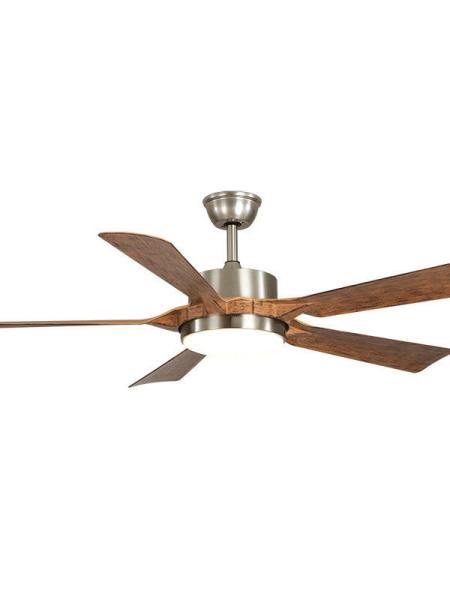 Quality Factory Minimalist 52-inch Ceiling Fan With LED Light 5 Blades Remote Control for sale