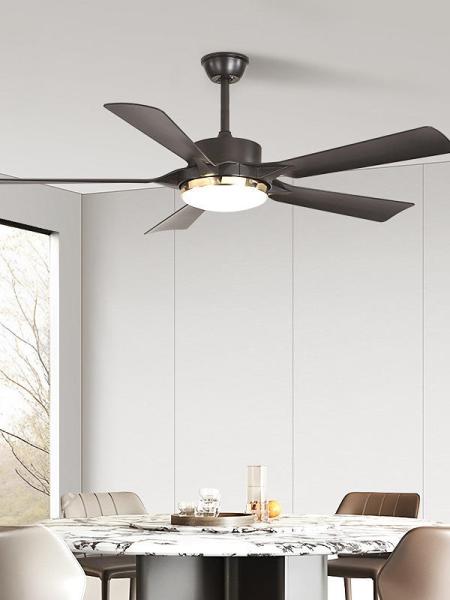 Quality Factory Minimalist 52-inch Ceiling Fan With LED Light 5 Blades Remote Control for sale