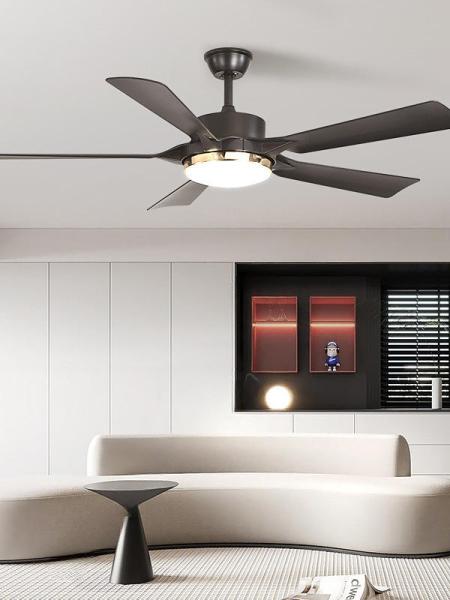 Quality Factory Minimalist 52-inch Ceiling Fan With LED Light 5 Blades Remote Control for sale