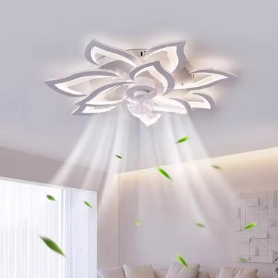 China Wholesale factory Intelligent Lighting, Modern Indoor Surface Mounted Flower Lights, Kitchen Bedroom Living Room LED Ceiling Fan Lights for sale