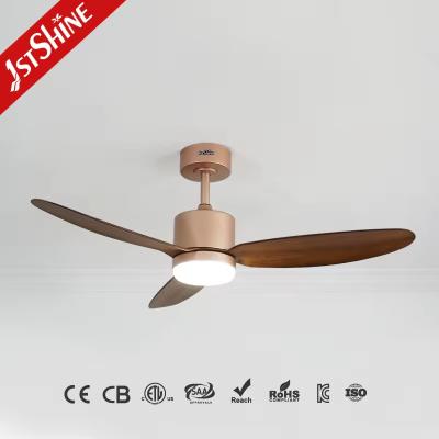 China Led Ceiling Fan Simple Rose Gold Design Fancy Plastic Ceiling Fan with Remote Control for sale