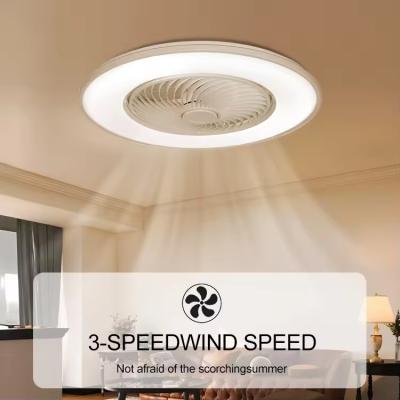 China Luxurious 48W RGB LED Ceiling Fan Smart Light Modern Remote App Wi-Fi / Music Control Modern Ceiling Fan LED for sale