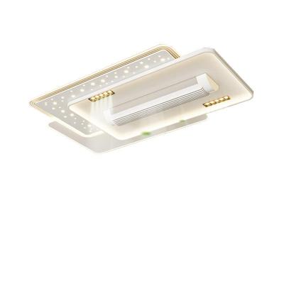 中国 英語 音声制御 LED 天井扇風機 ライト リビング ルーム 葉のない寝室 柔らかい風 目に見えない扇風機 ライト 声なき目 販売のため