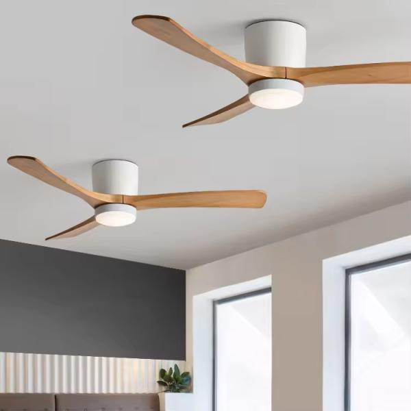 Quality Wholesale Remote or Wifi Tuya App Residential Low Profile Flush Mount Propeller for sale
