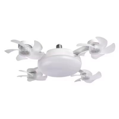 China Lámpara de ventilador con forma de abanico, luz de ventilador con control remoto, ventilador de techo con luz, luz de dron de techo E27 para el hogar en venta
