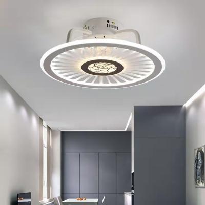 中国 工場リモートAPP制御スマート薄型シーリングファンライト フラッシュマウントLEDシーリングライト 6つの風速 新技術シーリングファン 販売のため