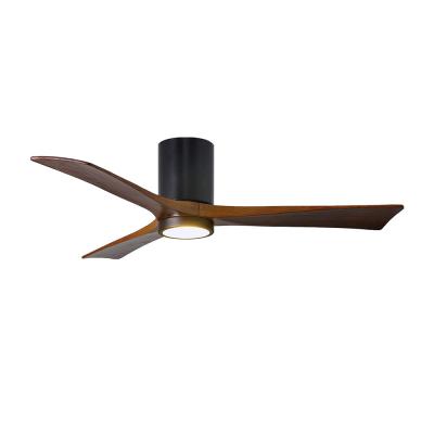 China wholedale   LED Ceiling Fan Lights factory - HFBH Model 657 Modern Design 3 Solid Wood Blades 42 52 Inches Ceiling Fan with Light for sale
