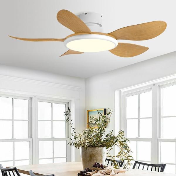 Quality 52 Inch Retro LED Inverter Ceiling Fan With Night Light Modern Design for sale