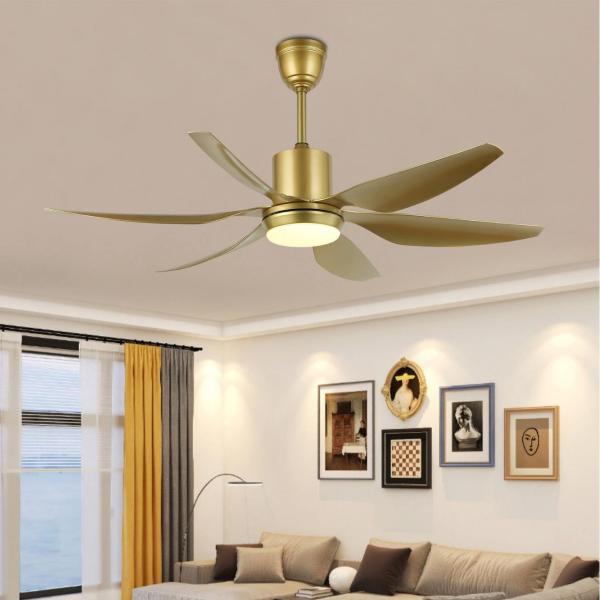 Quality Factory 66 Inch Indoor Decorative Ceiling Fan With Led Light 3 Colour Change Fan for sale