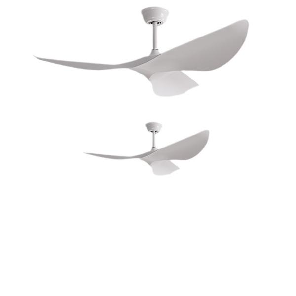 Quality Modern Decorative 52 Inch Black / White Ceiling Fan Without Light BLDC Motor for sale