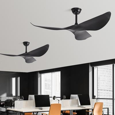 China Modern Decorative 52 Inch Black / White Ceiling Fan Without Light BLDC Motor Ceiling Fan for sale