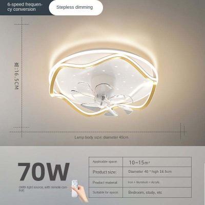 Cina 52 Ventilatore di soffitto senza lame con luce e telecomando in vendita