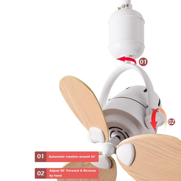 Quality Light Duty LED Ceiling Fan Lights , Wall Mounted Oscillating Fans With Remote for sale