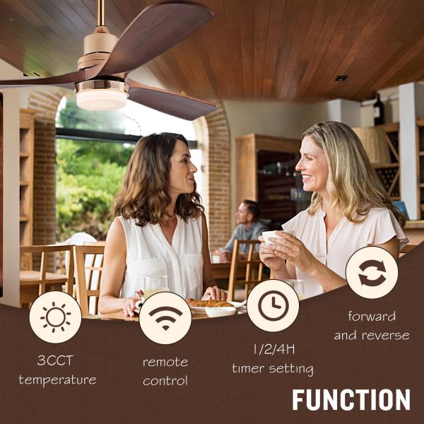 Quality Wholesale factory Solid Wood Leaf Ceiling Fan Remote Control Ceiling Fan With for sale