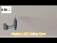 High End Bladeless Ceiling Fans , Modern Smart Ceiling Fan With Lights And Remote Control