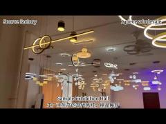 미국 LED 라이트 서식 팬 램프 단순 촛불 거실 새로운 인버터 기술 현대 디자인 가정 레스토랑 플라스틱