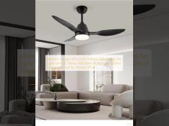 Modern Design 120v-220v Indoor LED Plafondventilator met DC Motor ABS Behuizing & Afstandsbediening Energiezuinig voor Thuis Kantoor