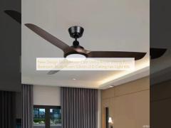Nuovo design Quiet Motor Cafè Soggiorno Sala da pranzo Sala da letto Studio Camera da letto Set di luci a ventilatore a LED da 52 pollici