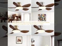 LED plafond ventilator lichten fabriek- lage vloer plafond ventilator 5 bladden massief hout geïntegreerde hoge wind plafond ventilator licht
