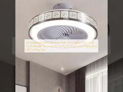 wholesale   Modern Chinese-Style LED Ceiling Fan Lamp Cross-Border Exclusive for Living Dining Room Integrated LED Ceiling Fan