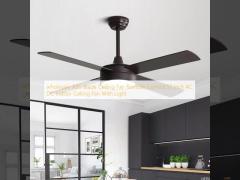 HFBH ABS Blade Ceiling Fan Remote Control 52 дюйма AC DC Внутренний потолочный вентилятор со светом