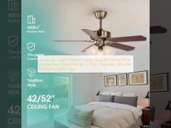 Controllo cerniera Lampadario di lusso 110/220V Prezzo economico Risparmio energetico Decorativo Ac Dc Miglior ventilatore da soffitto in legno con luce