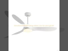 HFBH Modell 666 Modernes Design Weißfarbiger Ventilator mit Licht-Kit