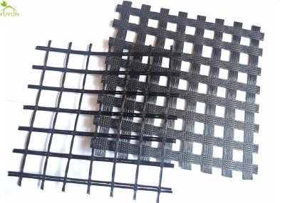 Cina 12.7*12.7 rinforzo del geogrid della vetroresina del nero pp per il rafforzamento della diga della copertura in vendita