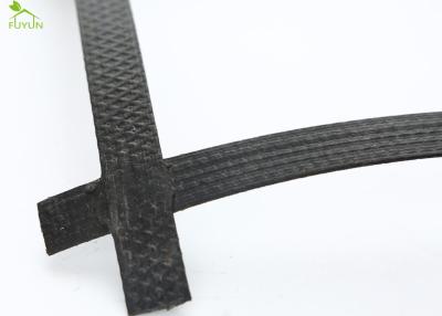 Cina 150KN vetroresina monoassiale nera Geogrid per il rinforzo del suolo in vendita