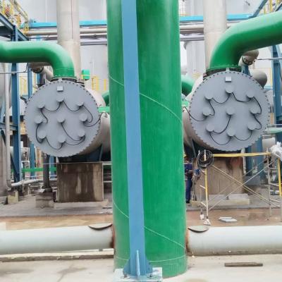China Anode Protection Sulfuric Acid Cooler With Anodic Protection For Corrosion Resistance Drying Acid Cooler for sale