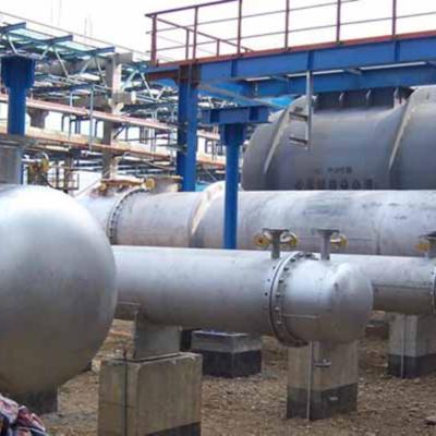 China Thermal Conductivity Oleum Cooler Corrosion Resistant Anodic Protection Sulfuric Acid Cooler for sale