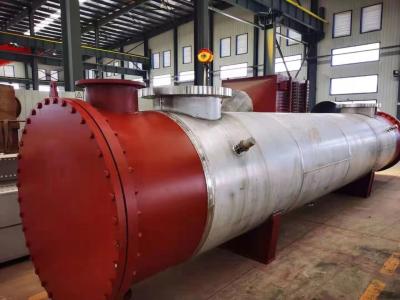 China Anodic Protection Acid Cooler with 316L Stainless Steel Construction for Corrosion Resistance and High Heat Transfer Efficiency for sale