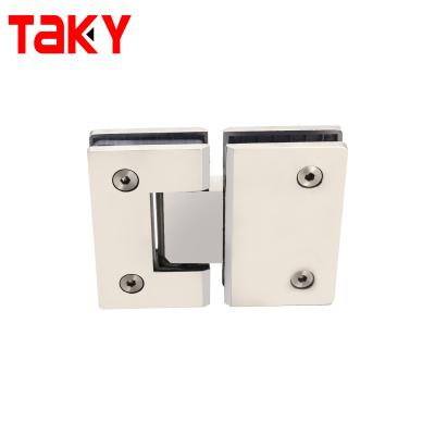 China 560g Weight Glass to Glass Shower Hinge for Fixed 180 Degree Glass Door Partition for sale