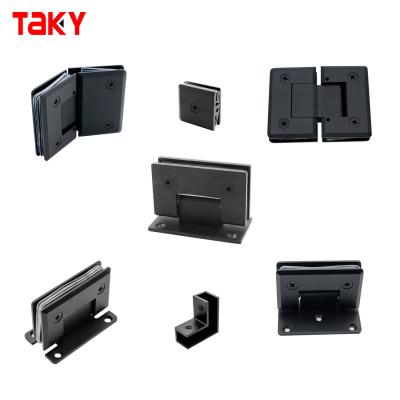 China Puerta de cristal de ducha de latón de 90 grados Povit bisagra para vidrio fijo de 8-12 mm en venta