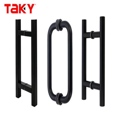 중국 현대의 디자인 스타일과 함께 은 사각형 스테인리스 스틸 샤워 유리 당기 문 손잡이 판매용