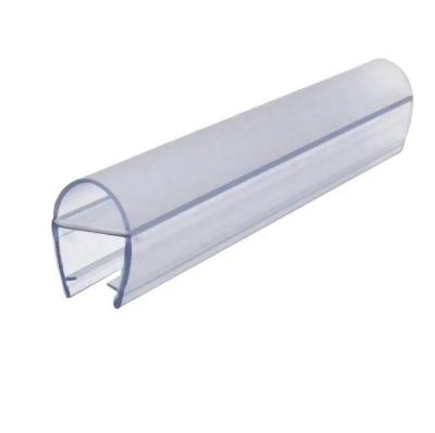 China 94 Inch Clear PVC Rubber Seal Plastic Shower Door for Guarantee and Long Lift Function for sale