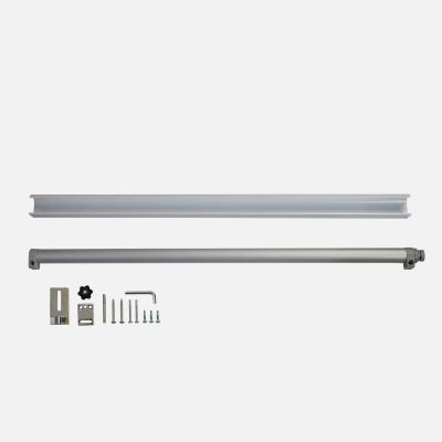 China 30-80kg Silver Printing Frameless Glass Sliding Door Automatic Closer Pneumatic Slide Back for sale
