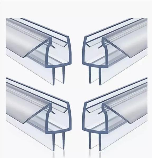 Quality Long Lift Function PVC Plastic Shower Door Bottom Seal Strip for Modern Bathrooms for sale