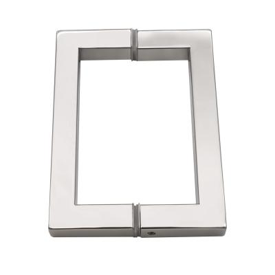 China Modern Design Stainless Glass Door Handle for Back To Back Building Standard Internal for sale