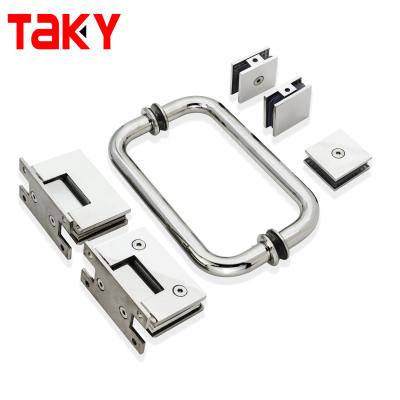 China Stainless Steel Shower Hinge in PSS/Matt Black/Stain Finish for Shower Door Hardware for sale