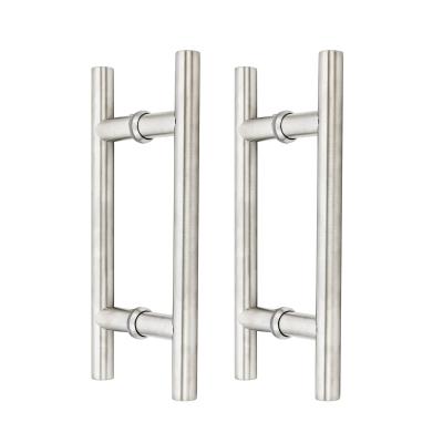 Cina 24 pollici in acciaio inossidabile Tempered Glass Push Pull Maniglia per porta in hotel doccia in vendita